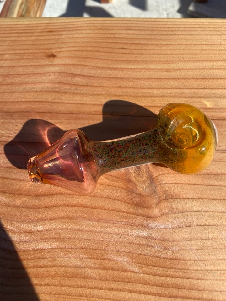 Mushroom Glass Pipe Gold and s... | Shop Spoons on GlassPass