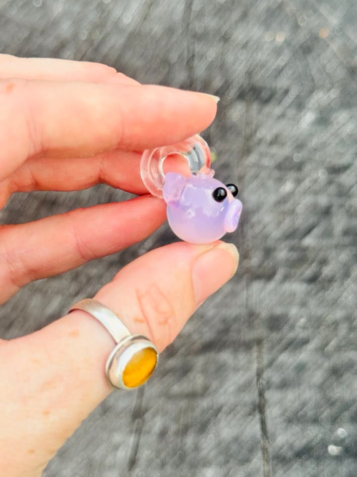 Pig head pendant | Shop Saramac glass on GlassPass