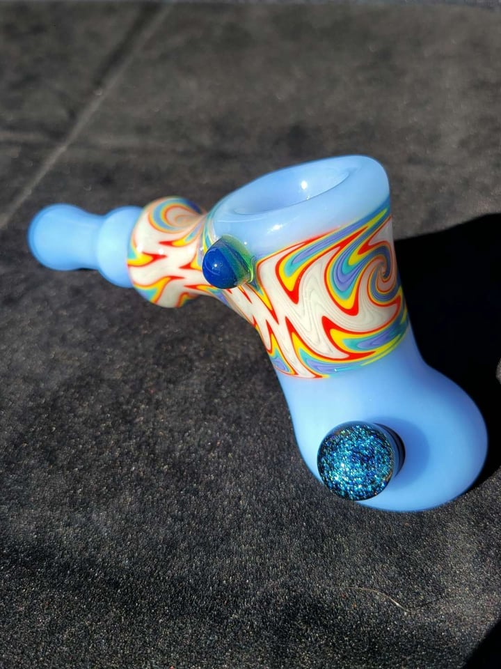 Blue Rainbow Hammer | Shop BMH Glass on GlassPass