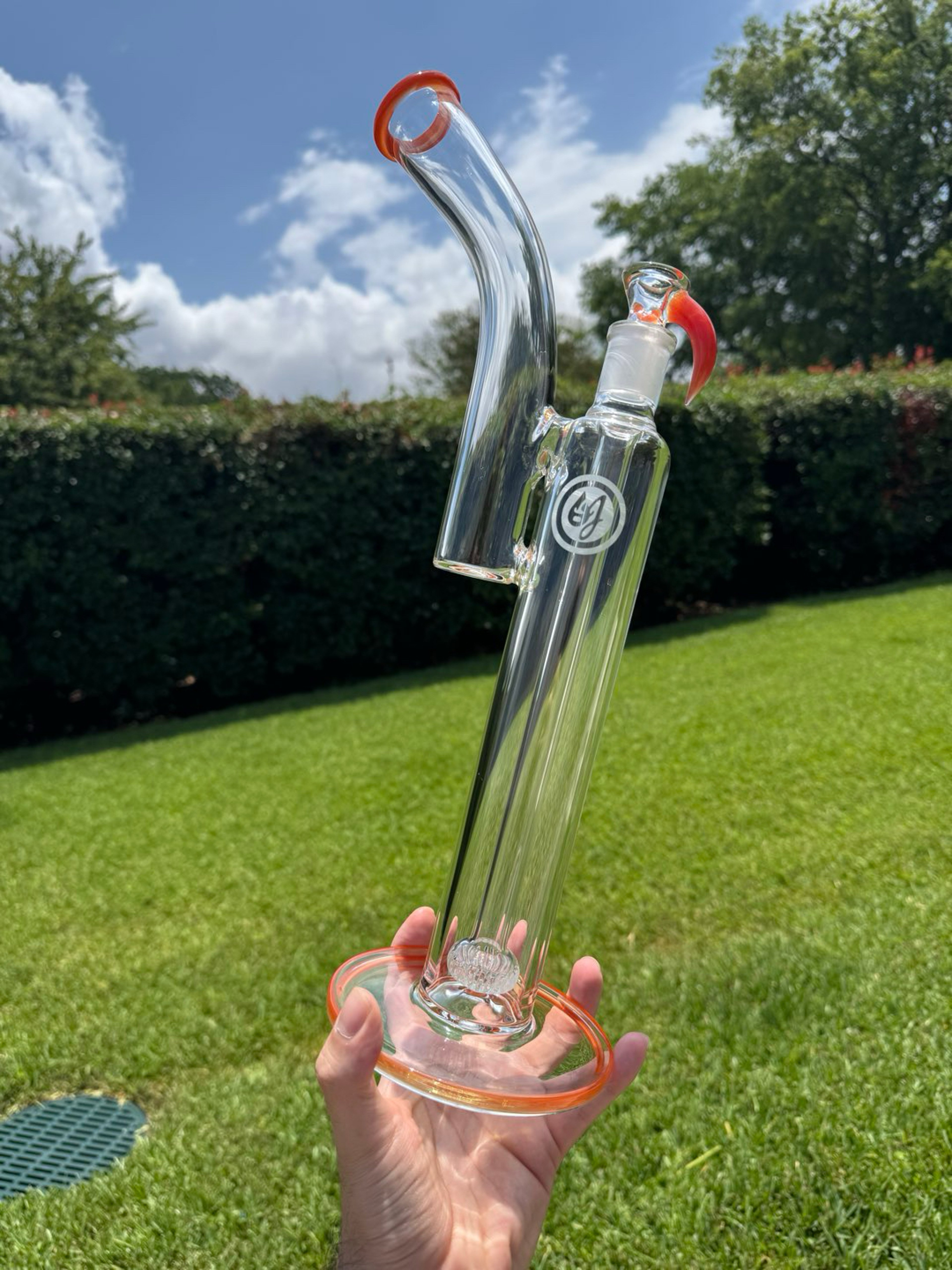 Oj Flame Showerhead Bubbler | Shop OJ Flame on GlassPass