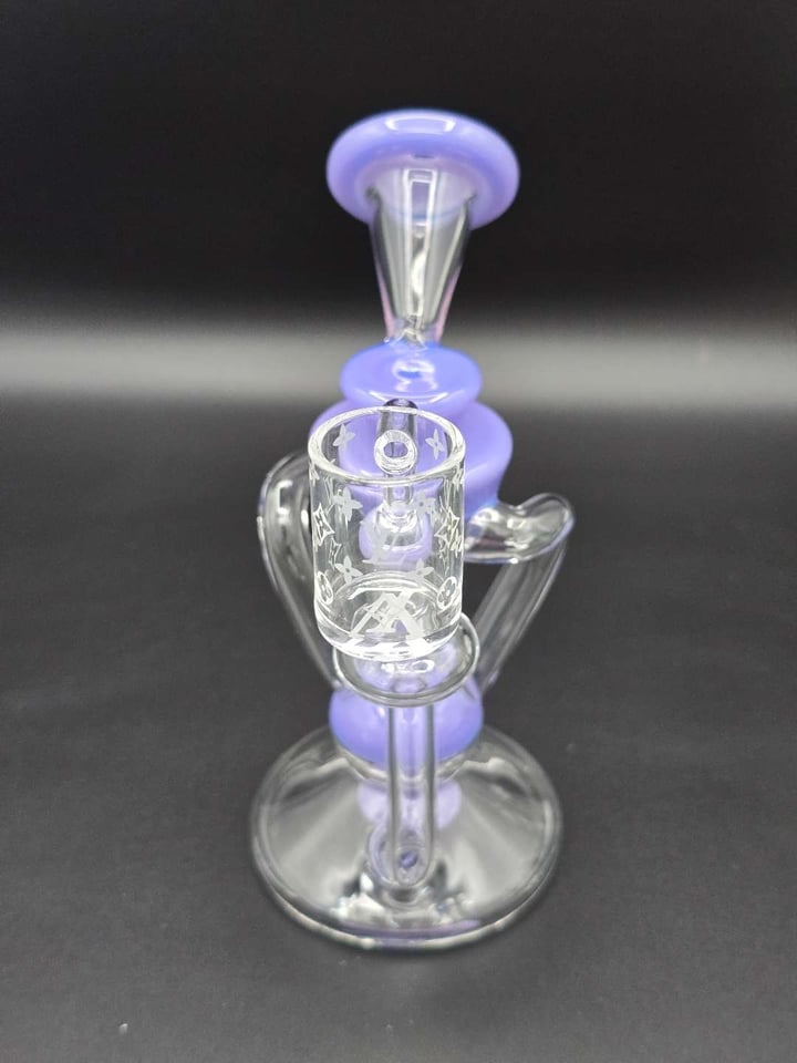 Purple Double Uptake Recycler | Shop Recyclers on GlassPass