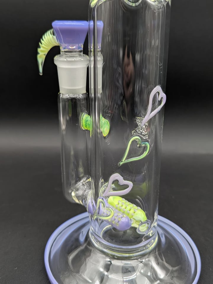 2K GLASS DUAL COLOR HEAR... | Shop 2k Glass Art on GlassPass