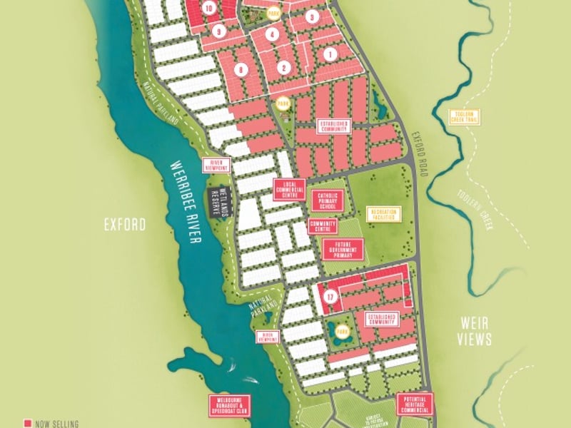 New land estate - Exford Waters | Weir Views VIC 3338 - Phone:0437 487 701