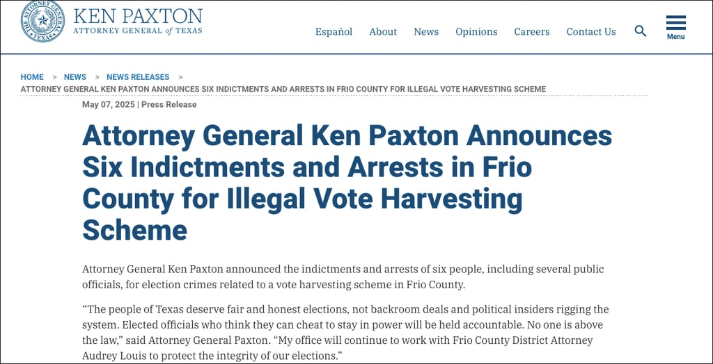 Democrat Judge Indicted in Ballot Harvesting Scheme, Public Officials ...