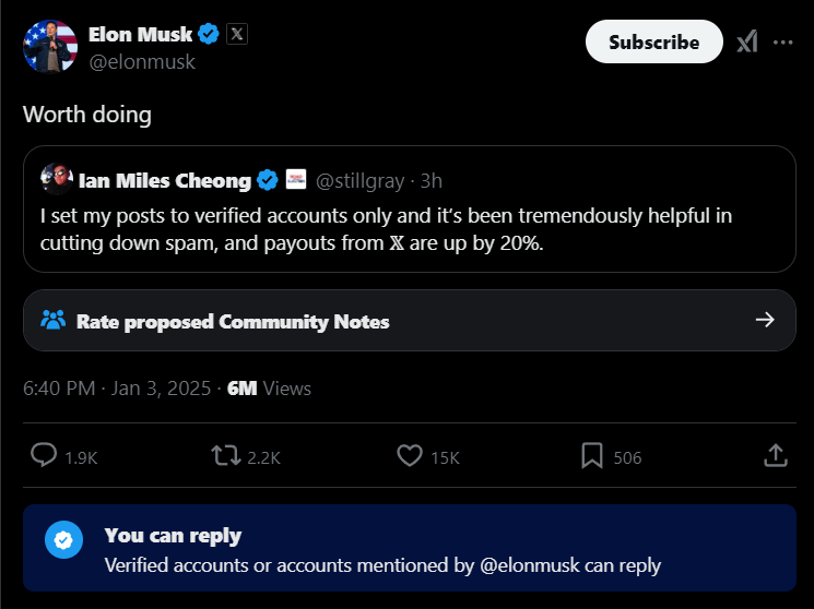 Elon Musk Changes X Algorithm After Getting Ratioed for Demanding More ...