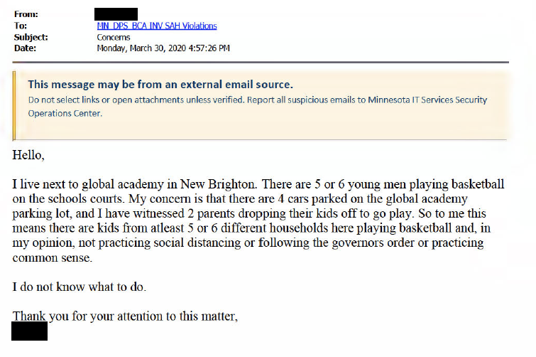 Minnesota’s COVID-19 Snitch Line Reveals Hundreds Reported Neighbors ...