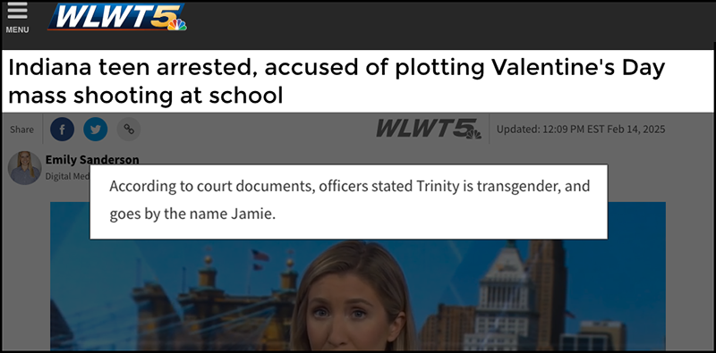 Cops Stop Trans Teen from Carrying Out High School Valentine’s Day Massacre