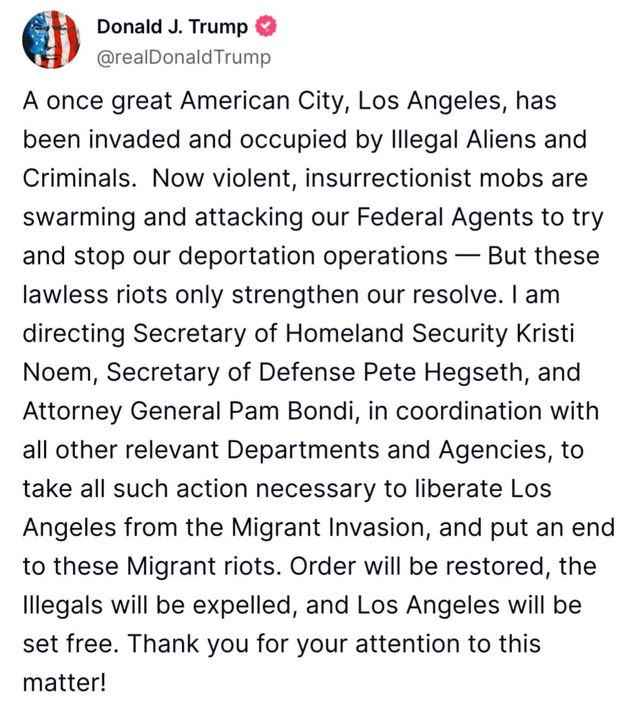 BREAKING: 500 Active Duty Marines “Prepared To Deploy” To LA Migrant ...