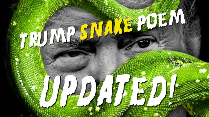 Watch: Trump Releases New Version of His Famous Snake Poem