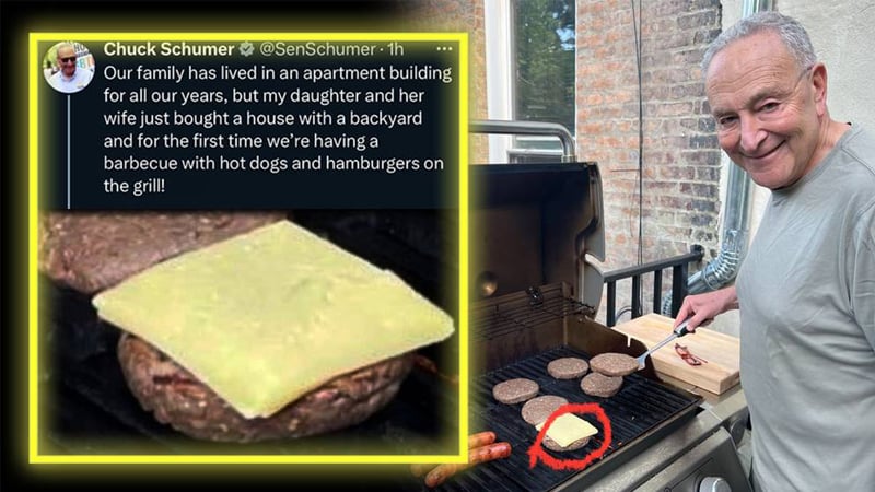Learn Why Chucky Schumer Serves Uncooked Burgers With Cheese