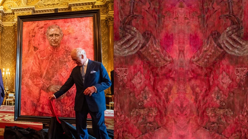 Satanic Baphomet, Demons Spotted in King Charles Painting