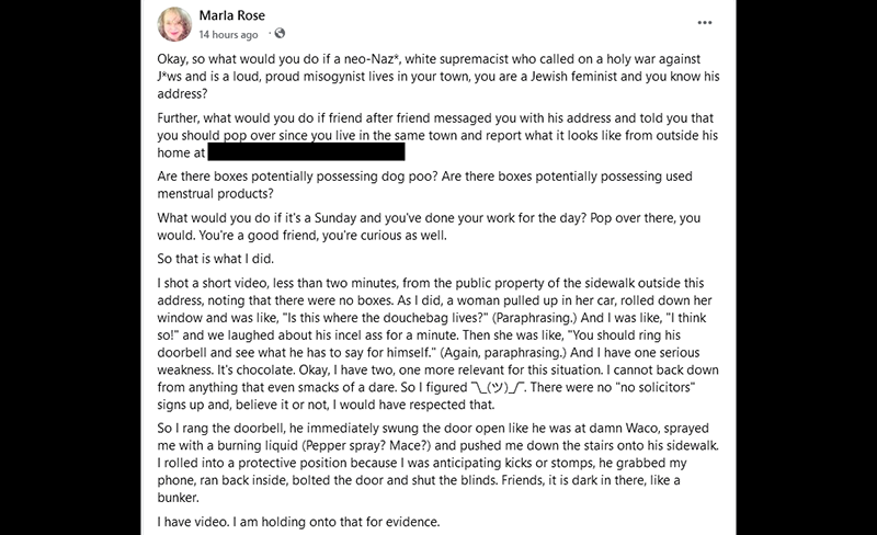 Doxxing Backfire: Liberal Maced, Pushed Down Stairs After Confronting ...