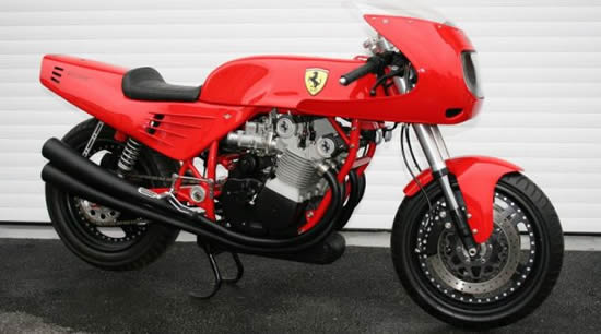 The only Ferrari motorcycle ever built to go under the hammer ...