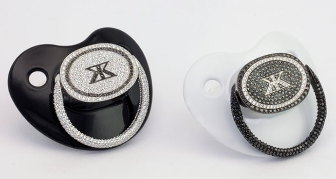 A $50,000 Black diamond pacifier is fit to pacify a crying Kardashian ...