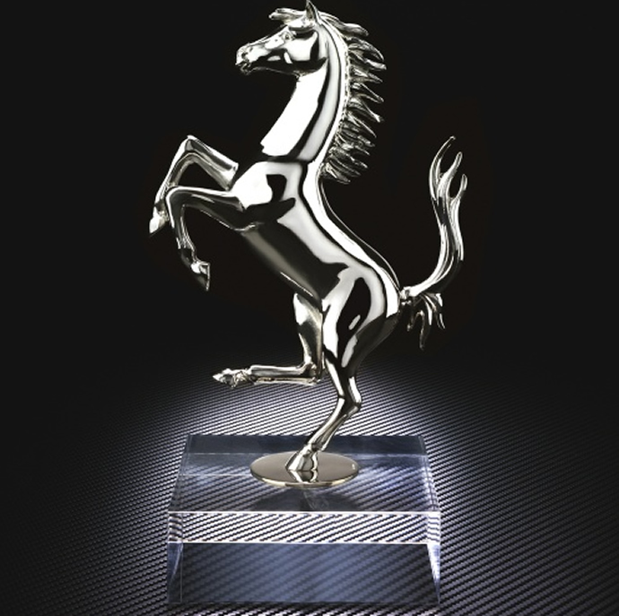 A limited edition silver Prancing Horse sculpture for the ultimate ...
