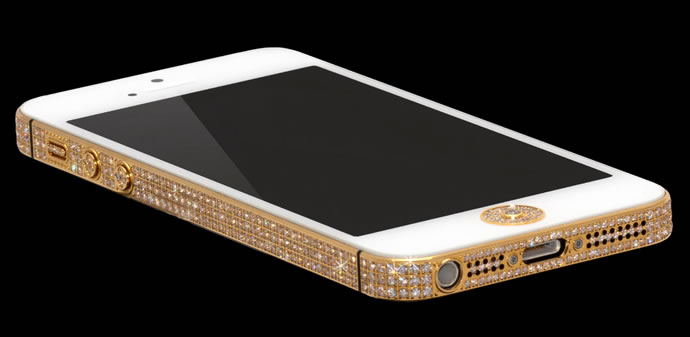 The million dollar iPhone is made of pure gold and studded with 100 ...