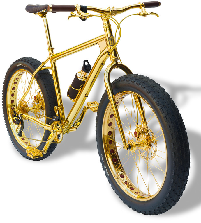 Made from solid gold the world’s most expensive extreme mountain bike ...