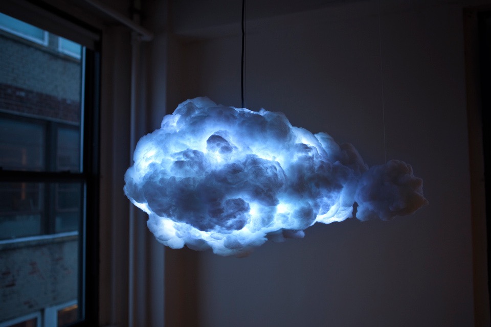 The Cloud: An awesome interactive lamp that brings a thunderstorm to ...