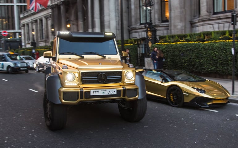A Saudi who flew into UK with gold supercars walks away with parking ...