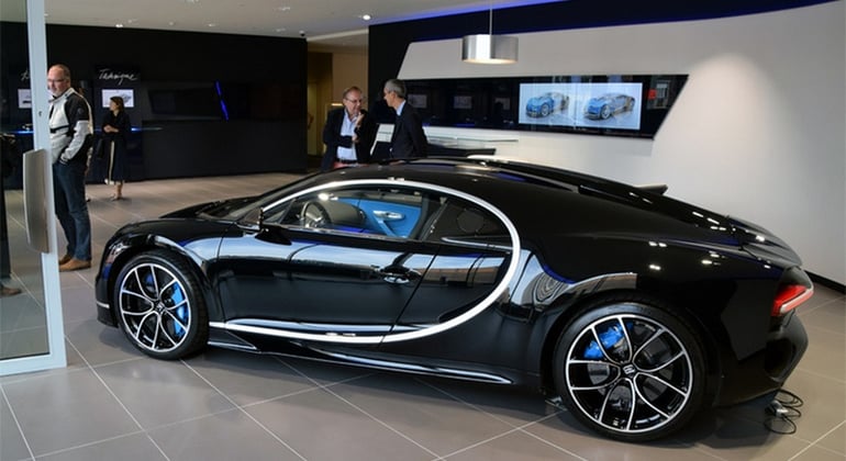 Inside the largest Bugatti showroom in Europe - Luxurylaunches