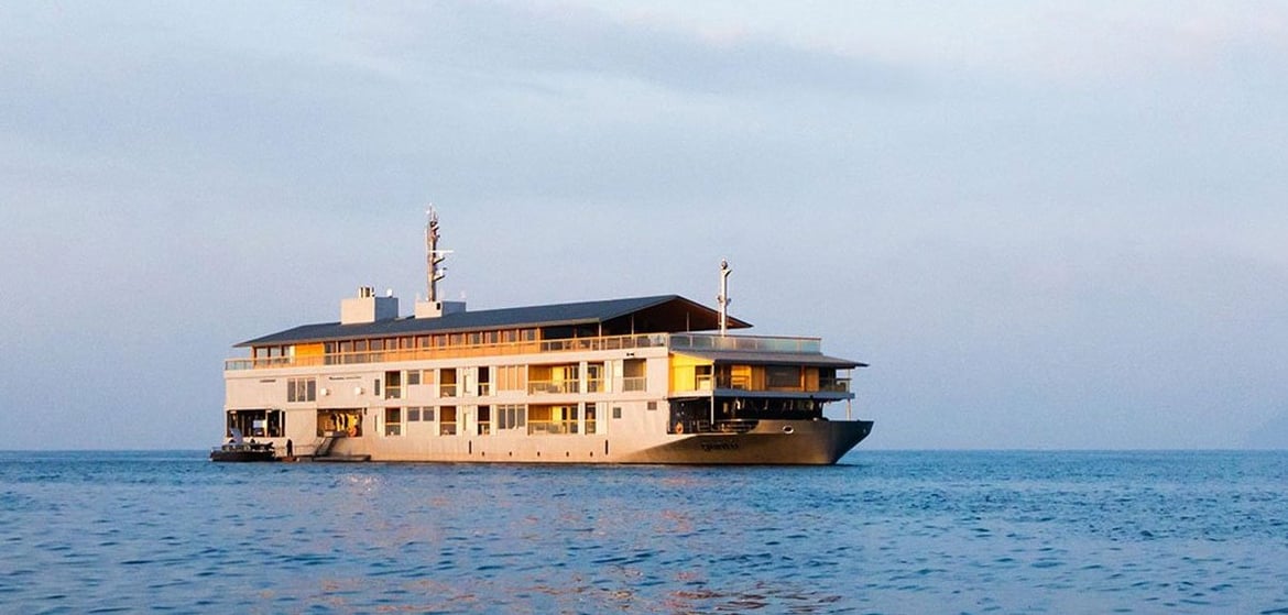 Japan’s upcoming floating hotel Guntu is an oasis of calm - Luxurylaunches