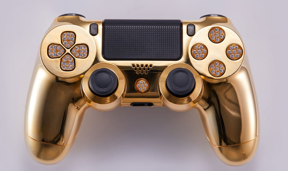 But why? - A 24 karat gold-plated diamond studded Playstation ...