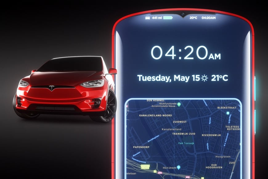 This Tesla Model P Smartphone concept pays an ode to the brand's iconic ...