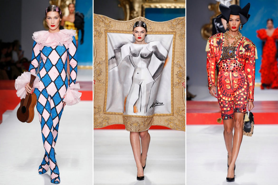 Moschino unveils exclusive Picasso inspired collection at the Milan ...