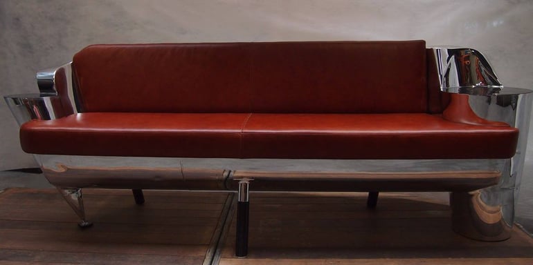 Exclusive - This badass couch is made from an original fuel tank of a ...