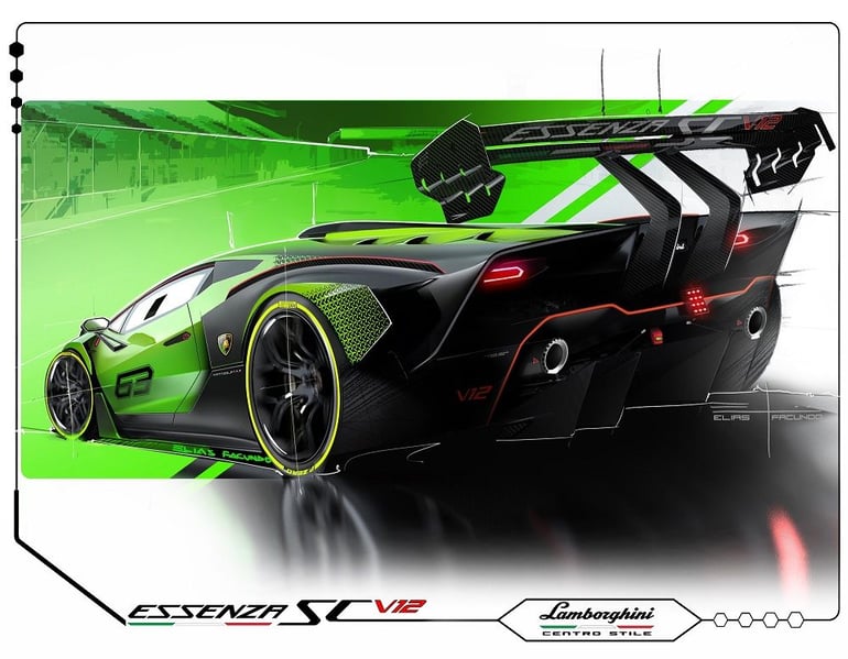 Lamborghini Essenza SCV12 the limited edition track only hypercar that ...