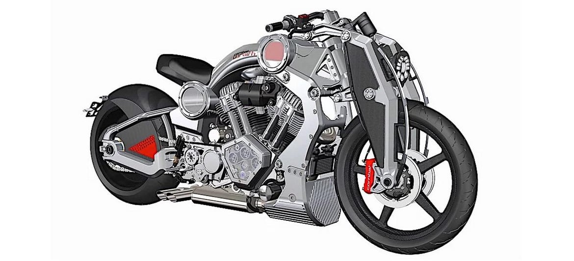 The 2020 Combat Wraith is a unique motorcycle that is made entirely out ...