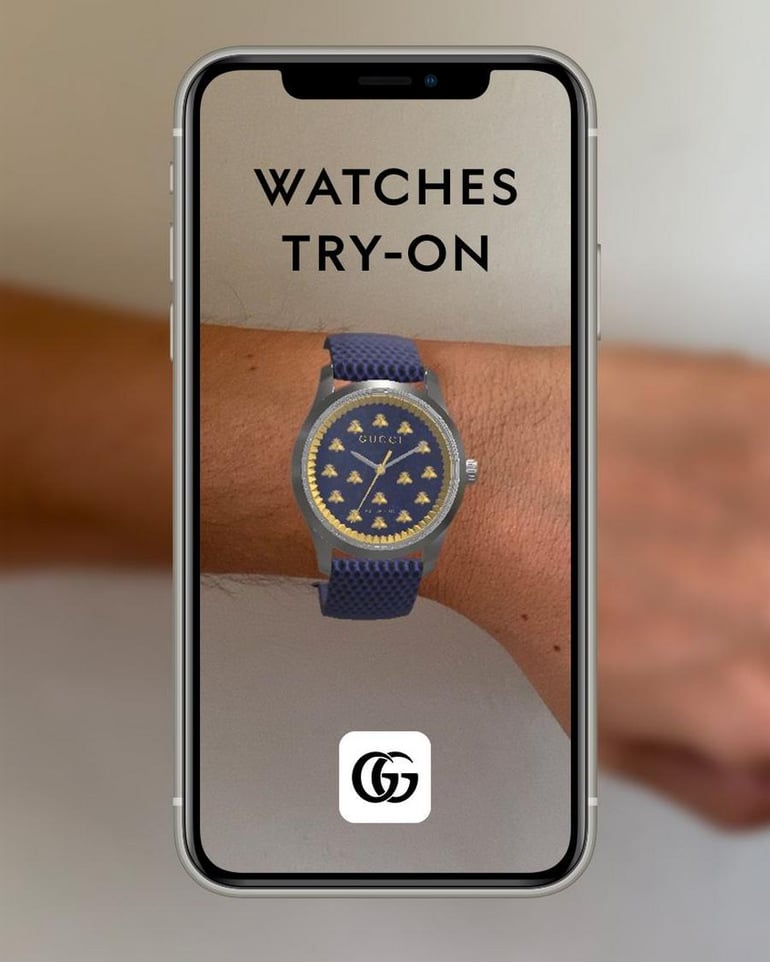 Gucci’s smartphone app now lets you try on its watches virtually using ...