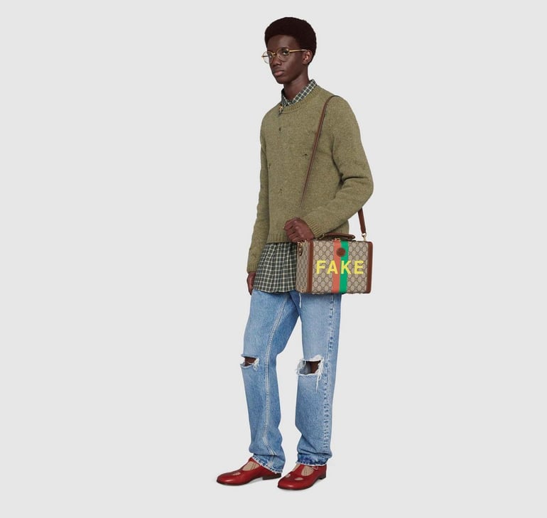 Gucci mocks counterfeit culture with its playful Fake/Not collection ...