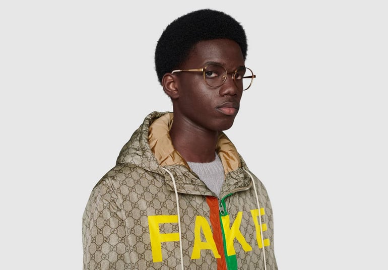 Gucci mocks counterfeit culture with its playful Fake/Not collection ...