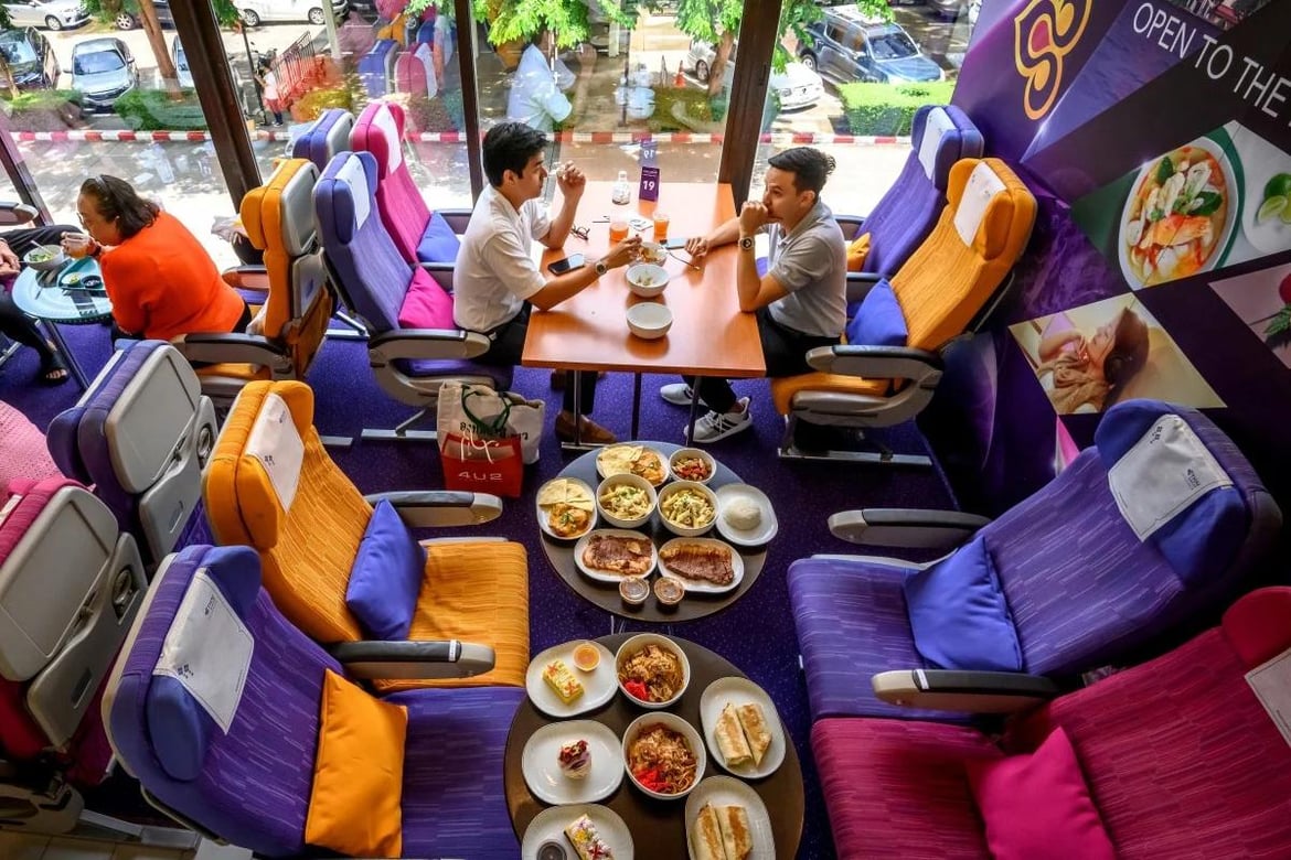 An ideal spot for those who miss flying - Thai Airways has opened an ...