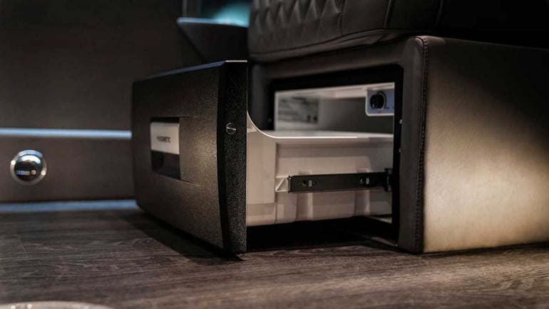 This ultra-luxurious Mercedes Sprinter van is armored and has an office ...