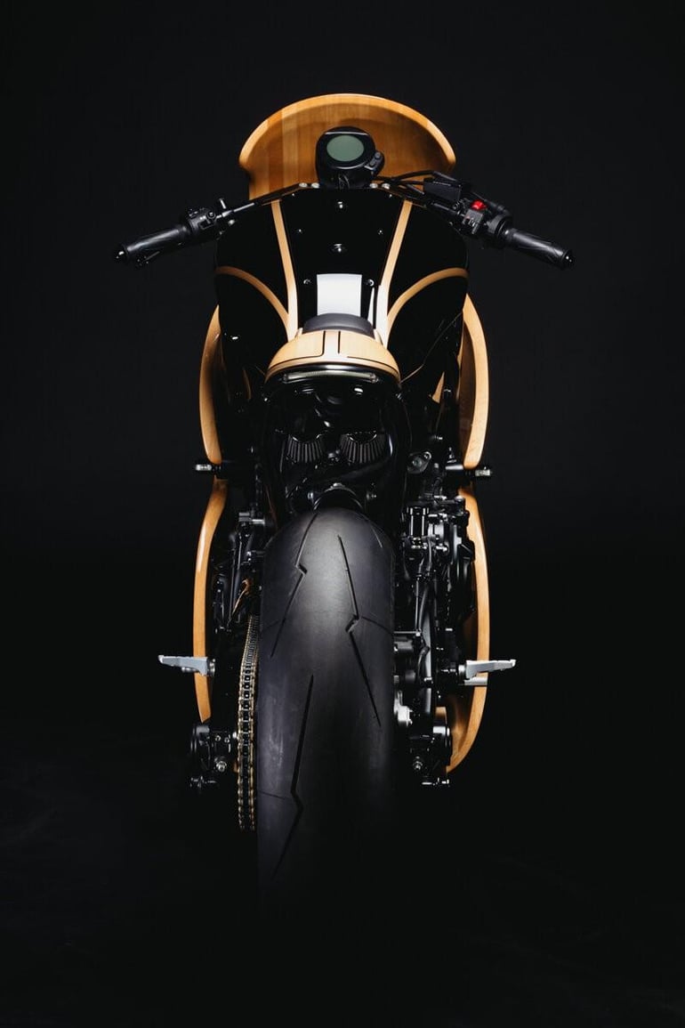 This custom Yamaha motorbike by George Woodman Garage has a beautifully ...