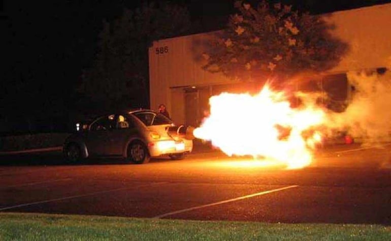 This street-legal jet-powered VW Beetle is the wildest thing on ...