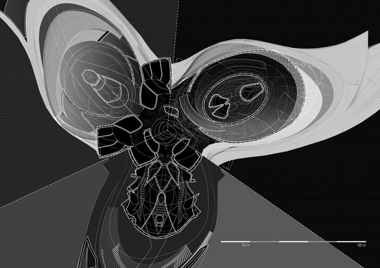 Designed to look like a celestial octopus this self sustainable ...