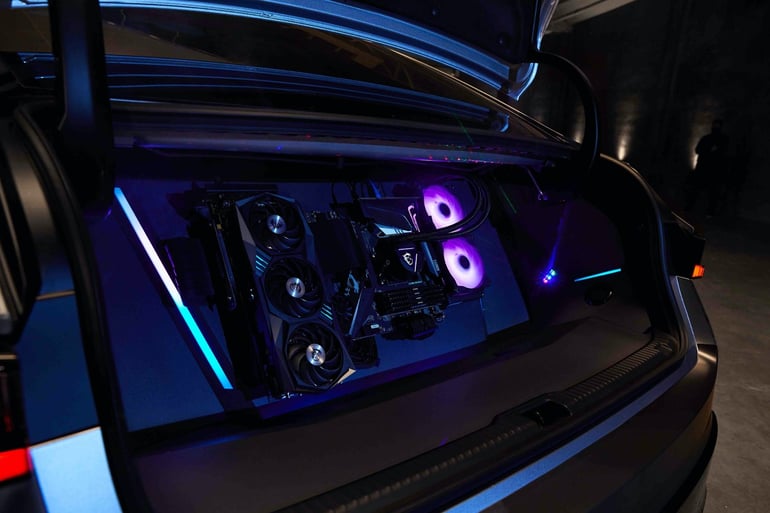 Neon Tokyo interior, custom gaming PC and a vinyl wrap - Lexus has ...