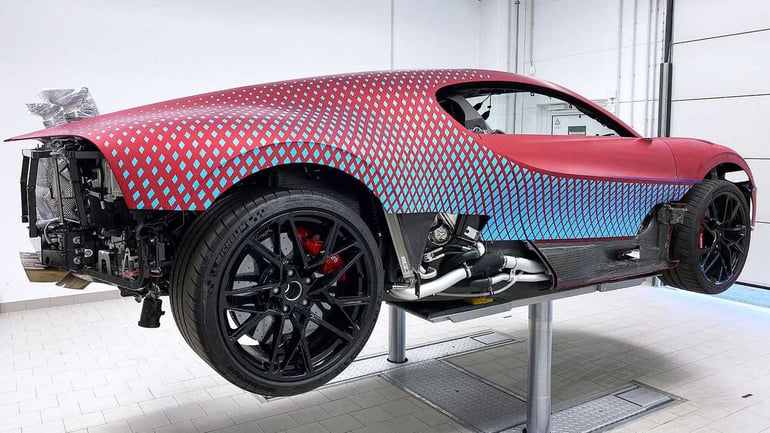 A true masterpiece - This custom Bugatti Divo's special paintwork is so ...