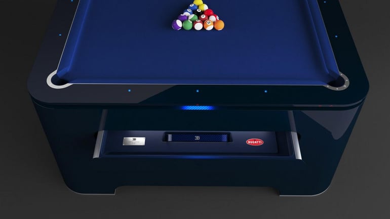 Bugatti's $300,000 carbon fiber pool table as sleek and sexy as its ...