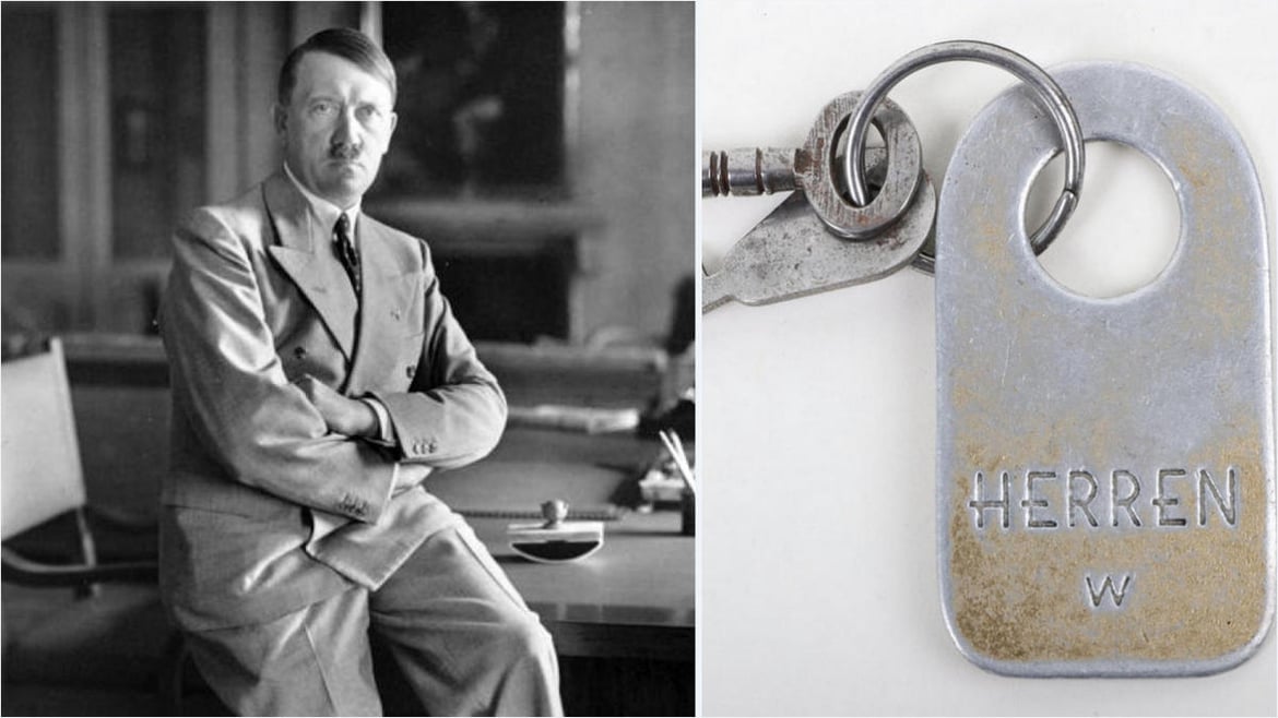 The eccentric Nazi sale: Adolf Hitler's toilet keys taken from his desk ...