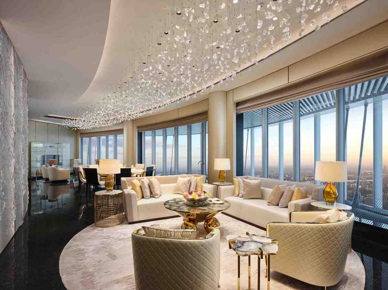China has opened the world's highest hotel. Built in a 2,000 feet tall ...