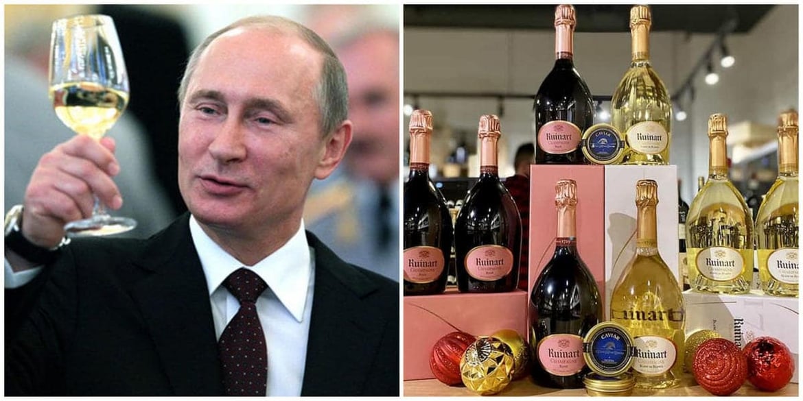 Angry and how. The French have halted the supply of bubbly after Putin ...