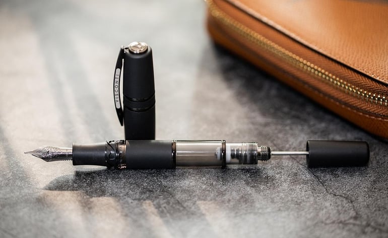 In a first, this pen is made from the lava of an active Italian volcano ...