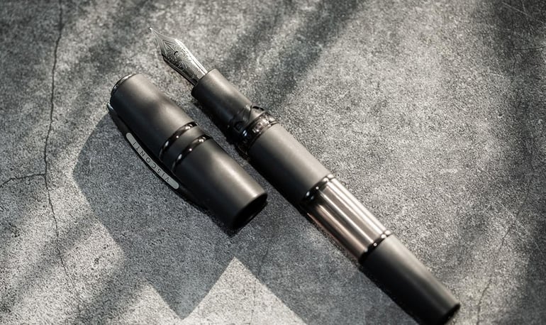 In a first, this pen is made from the lava of an active Italian volcano ...