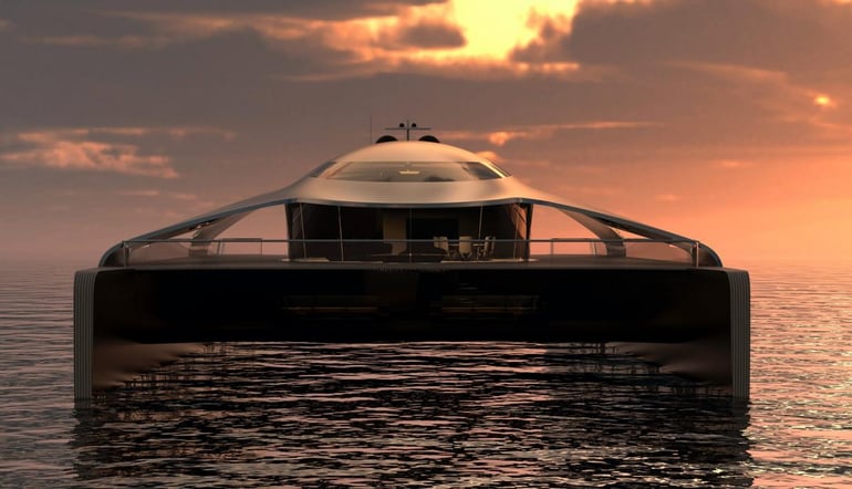Powered by hydrogen and quiet as a ninja - This 180 feet long catamaran ...