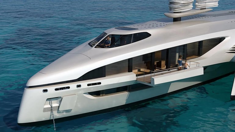 Inspired by seagulls, this 148 feet long trimaran concept runs on ...
