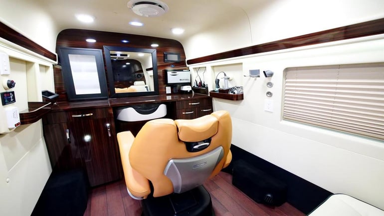 Someone converted a Mercedes Sprinter van into a mobile luxury ...